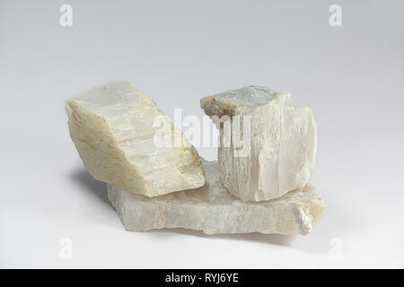 Crystal of major industrial lithium ore spodumene. Sample from ...