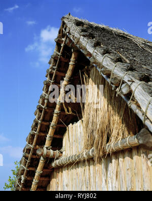house, building, reconstruction, stone age, wooden, old, ancient, home ...