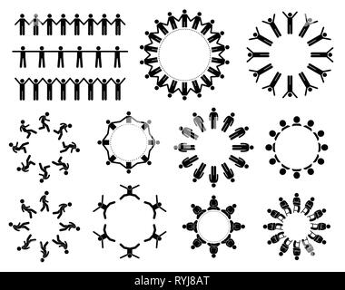 Community and People Vector Illustrations Celebrating Diversity. This ...