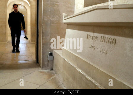 Grave of Victor Hugo, famous french romantic writer of among others ...