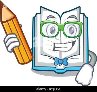 Student with book opened book in the cartoon box Stock Vector Image ...