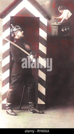 Sentry boxes in Germany (historical), Army of Saxony, 1913, Meißen ...