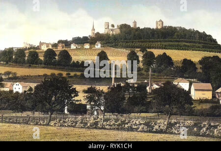 Bahnhof Stolpen, Burg Stolpen, Buildings in Stolpen, Unidentified steam ...