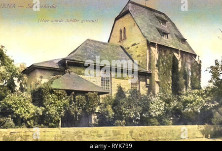 Schillerkirche (Jena), Buildings covered with climbing plants, 1919 ...