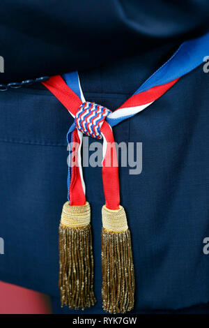 Wedding ceremony. Tricolor sash of a mayor. Menthon Saint Bernard ...