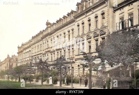 Buildings in Karlovy Vary, 1901, Karlovy Vary Region, Ohře in Doubí ...