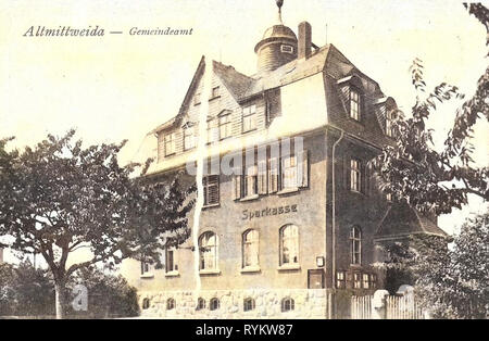 Buildings in Mittweida, 1921, Landkreis Mittelsachsen, Mittweida, Blick ...