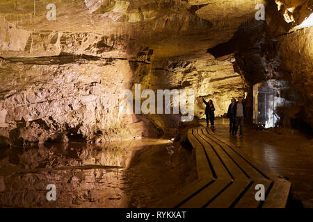 Cathedral Cave, Brecon Beacons National Park, Powys, Wales, UK Stock ...