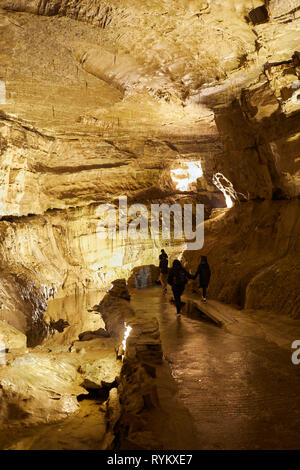 Cathedral Cave, Brecon Beacons National Park, Powys, Wales, UK Stock ...