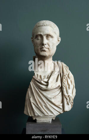 Copenhagen. Denmark. Portrait bust of Roman Emperor Claudius, Ny ...