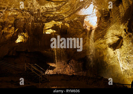 Cathedral Cave, Brecon Beacons National Park, Powys, Wales, UK Stock ...