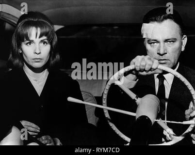 THE SPY WHO CAME IN FROM THE COLD, from left: Claire Bloom, Richard Burton rehearsing on ...