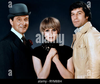 NEW AVENGERS, Patrick Macnee, Joanna Lumley, Gareth Hunt, 1976 Stock ...