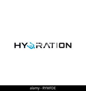Hydration vector logo. Hydration emblem. Water sign Stock Vector Image ...