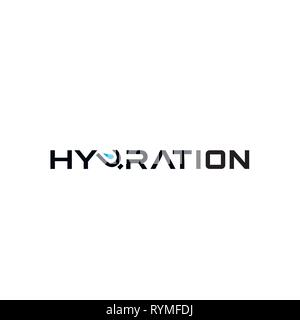 Hydration vector logo. Hydration emblem. Water sign Stock Vector Image ...