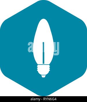 Bulb oval shape icon, simple style Stock Vector Image & Art - Alamy