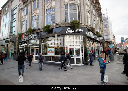 supermacs fast food restaurant on oconnell street in dublin republic ...