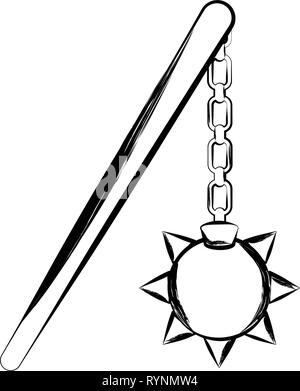 Isolated sketch of a flail Stock Vector Image & Art - Alamy
