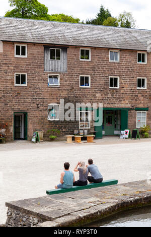 Old water mill in Cromford village, Derbyshire Stock Photo - Alamy