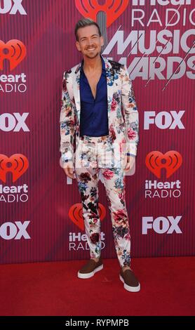 Damon Sharpe at the 2019 iHeartRadio Music Awards held at Microsoft ...