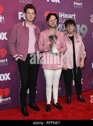 Lovelytheband (MitchyCollins, Jordan Greenwald and Sam Price) pose in ...