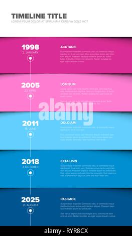 timeline vector design 4 item pink gradient color Stock Vector Image ...