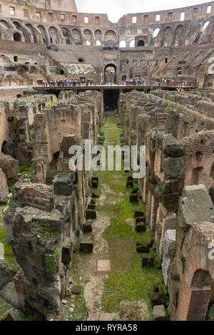 Roman Coliseum interior Stock Photo - Alamy