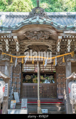 Kamakura, Japan - August 31, 2018 : Honden (Main Hall) of Kanakura ...