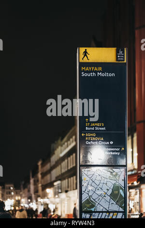 A map of Mayfair, London Stock Photo - Alamy