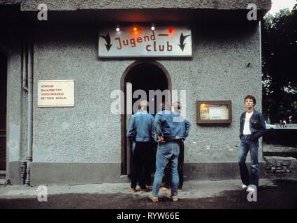 Germany Berlin FDJ Free German Youth demonstrating at the traditional ...