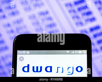 DWANGO Co., Ltd. company logo seen displayed on smart phone Stock Photo ...