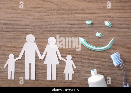 Concept of family dental insurance with representative elements and ...