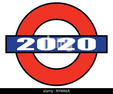 London underground vector sign, Metro tube subway symbol uk logo Stock ...