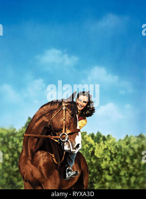 NATIONAL VELVET 1944 MGM film with Elizabeth Taylor (second from left ...