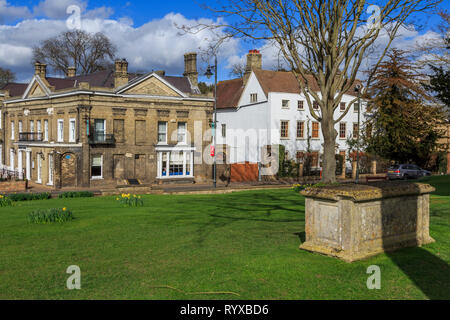 royston village , town centre, high street, hertfordshire, england, uk ...