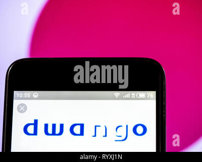 DWANGO Co., Ltd. company logo seen displayed on smart phone Stock Photo ...