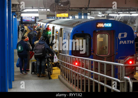 Hoboken Journal Square Path Train Stock Photo - Alamy