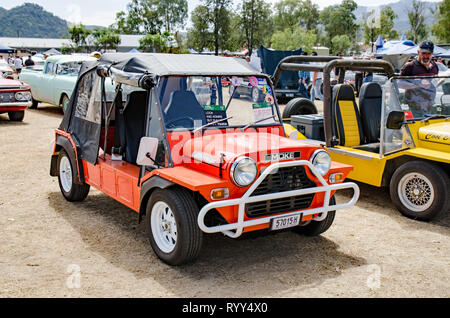 Mini moke red Stock Photo - Alamy