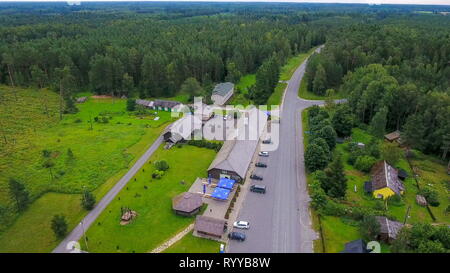 High angle view of forest and parking lot Stock Photo: 72169512 - Alamy