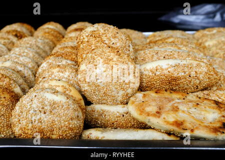 Crispy Chinese Sesame Flatbread Traditional Baked Pastry Stock Photo ...