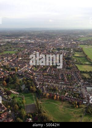 Aerial view of Malvern, Worcester UK Stock Photo - Alamy