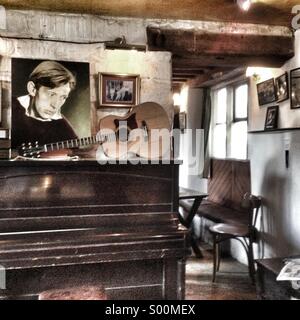 The Woolpack pub in Slad, Gloucestershire, England, UK, a small ...