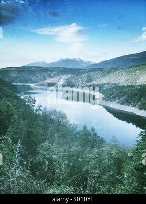 MACEDONIA, Debar. Lake Debar Landscape Stock Photo - Alamy