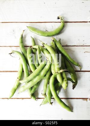Harvested green beans Stock Photo - Alamy