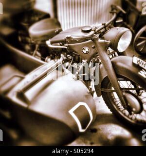 German Army (Wehrmacht) BMW R75 motorcycle and sidecar as used by the ...