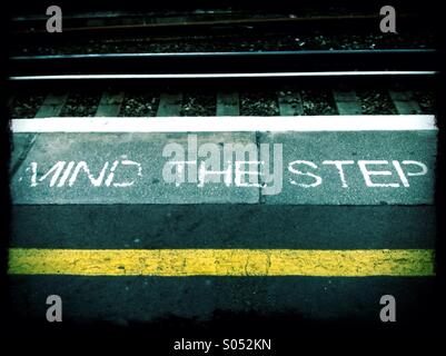 train station platform warning sign keep back from platform edge ...