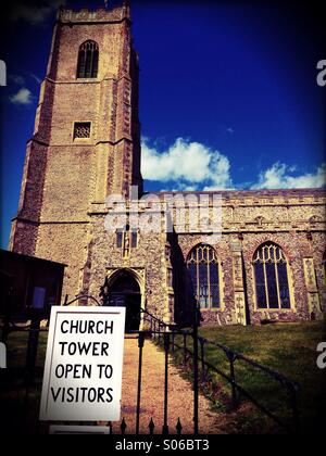 UK church open for visitors sign Stock Photo - Alamy