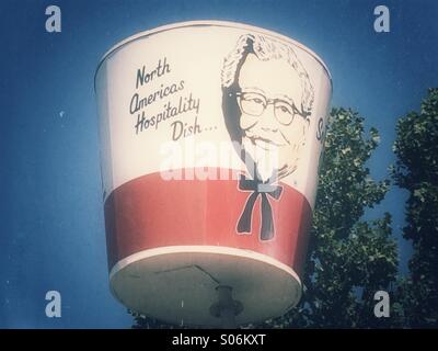 Vintage Kentucky Fried chicken bucket sign with original artwork ...