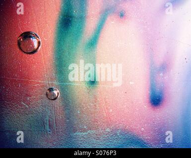 Water droplets on inside of a glass Stock Photo - Alamy