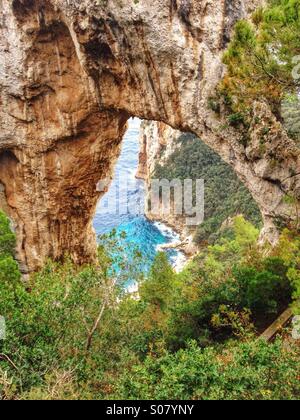 Natural Arch Arco Naturale Capri Italy Stock Photo - Alamy